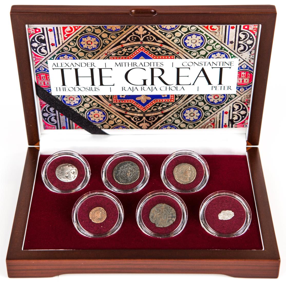 Six Coin Box Featuring The Great Rulers (Six-Coin Box) | Lots & Collections