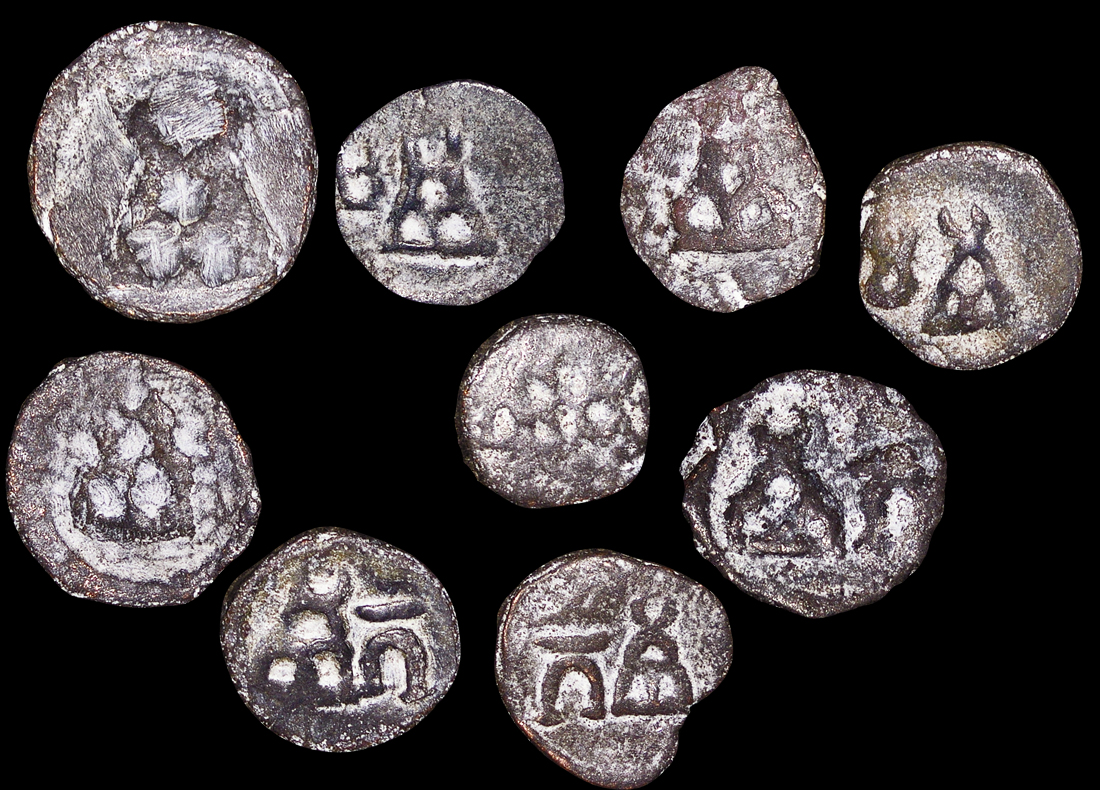 Ancient India, Taxila-Pushkalavati City Coinage (2nd Century BCE), 1/4 ...