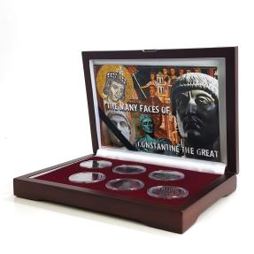 The Many Faces of Constantine the Great: Six Coin Boxed Collection.