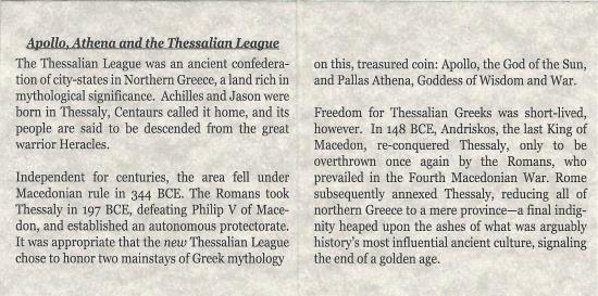 The Last Coins of Ancient Greece Box: The Thessalian League with Coin ...