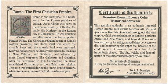 The First Christian Empire (Mini Album) | Lots & Collections