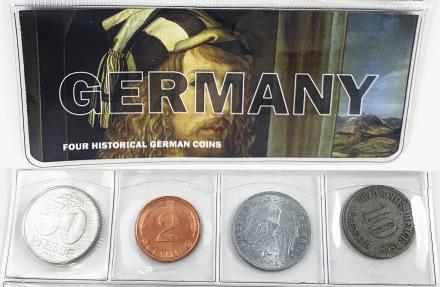Germany: Four Historical German Coins (Mini Album) | Lots & Collections