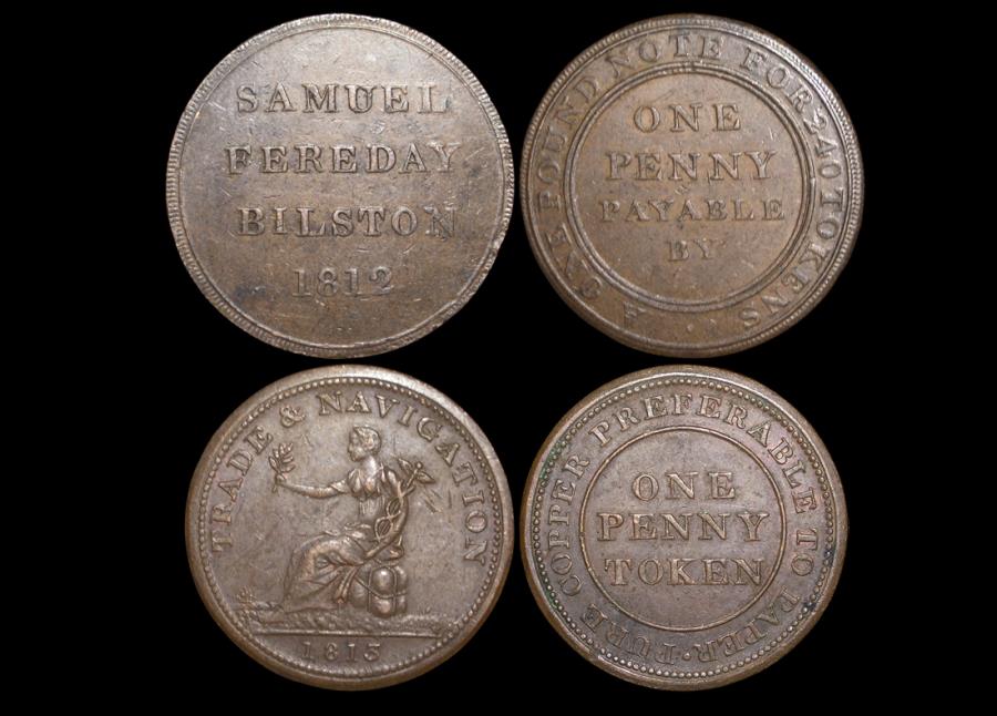 Great Britain, Copper Tokens, Samuel Fereday Bilston, 1812, Penny (1 ...