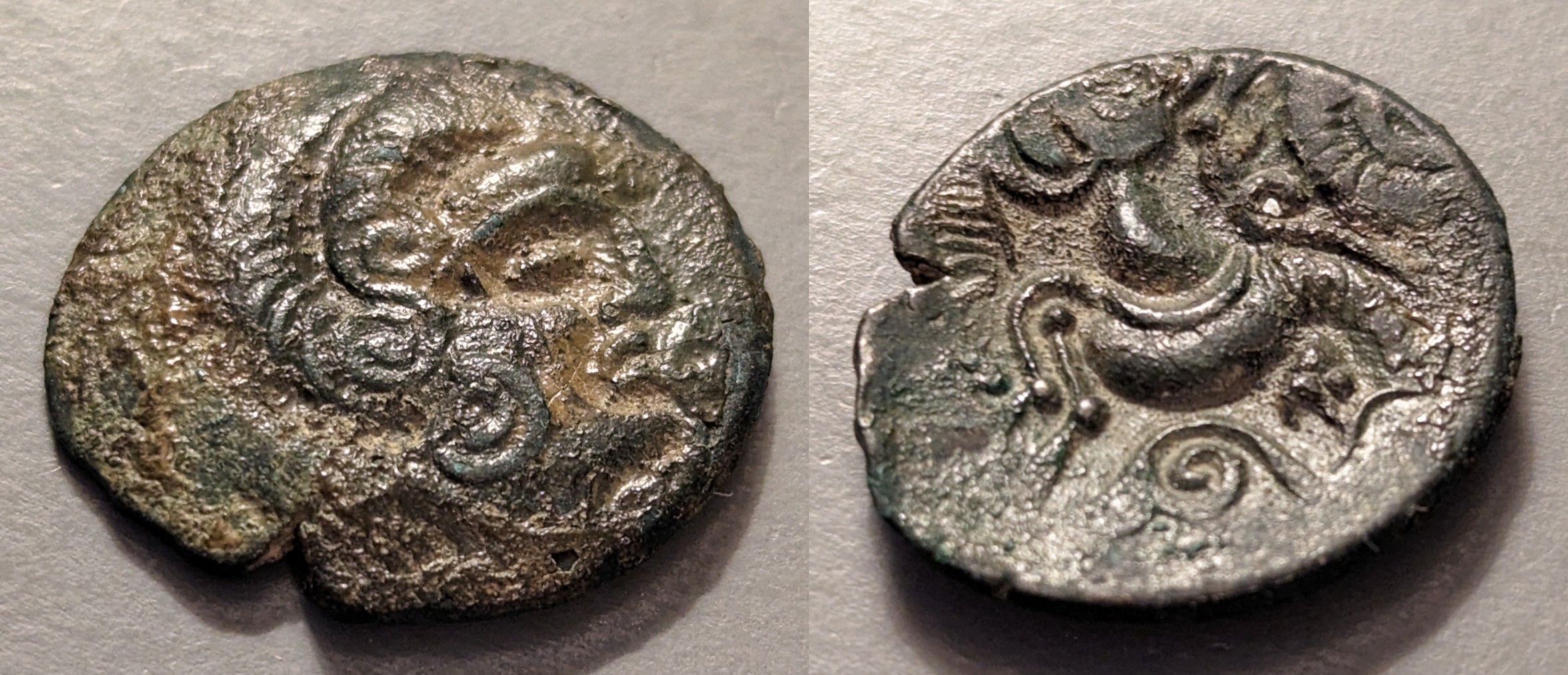 Channel Isles, Celtic Tribes of Gaul, 2nd-1st century AD. Billon stater