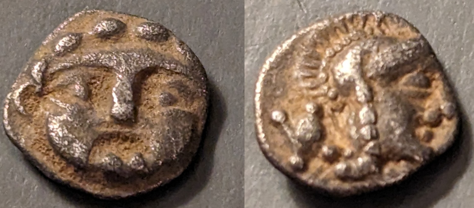 Pisidia, Selge, AR Obol, Gorgoneion / Athena | Greek Coins