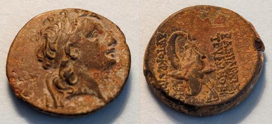 Ancient Greek bronze, Tryphon, 142-138 BC | Greek Coins