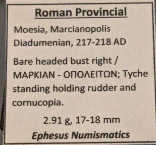 Roman Provincial. Moesia, Marcianopolis. Diadumenian, 217-218 AD