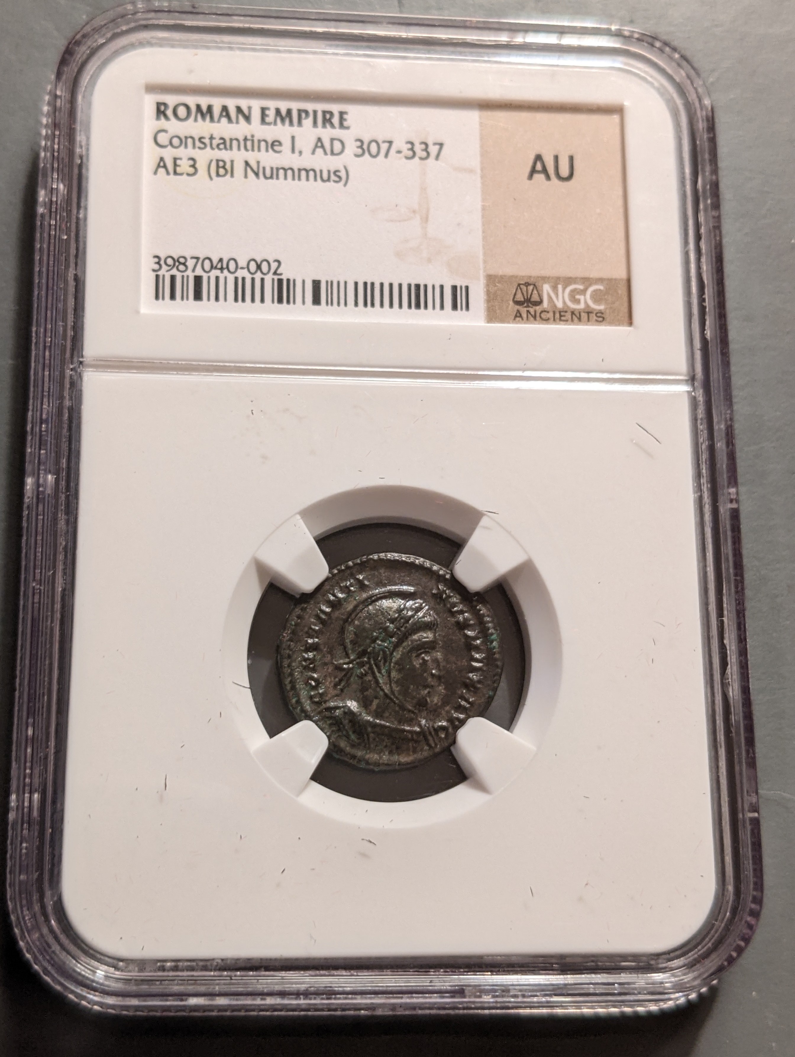 Constantine I, 307-337 AD. London mint. Helmeted bust | Roman Imperial ...