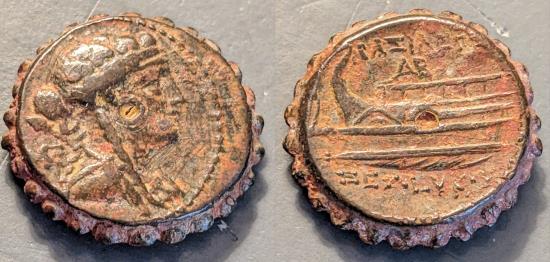 Seleucid. Seleucos IV, 187-175 BC. AE serrate | Greek Coins