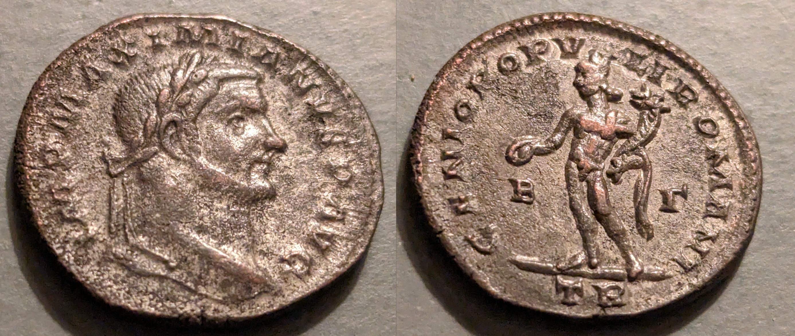 Maximianus, 286-308 AD, AE follis, Trier mint | Roman Imperial Coins