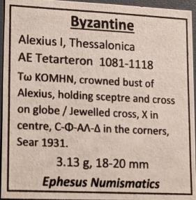 Byzantine. Alexius I, 1081-1118 AD. AE tetarteron | Byzantine Coins