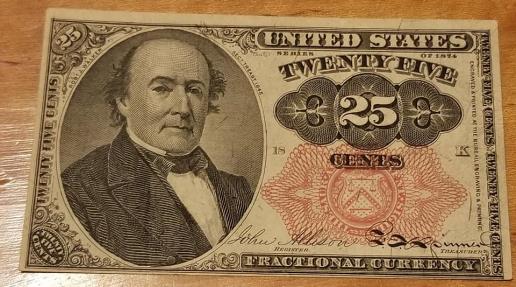 Series of 1874 Fractional Currency - 25 cents | US Paper Money