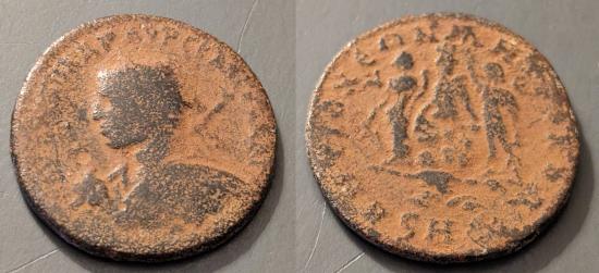 Severus Alexander, 222-235 AD. A rare octassarion. Tyche | Roman Provincial Coins