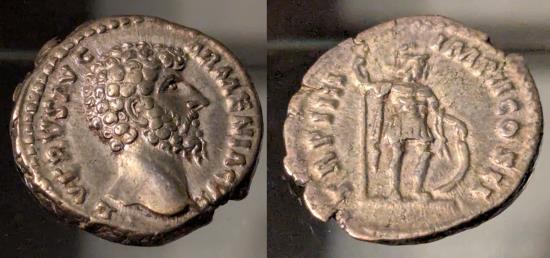 Lucius Verus, 161-169 AD AR denarius, Mars | Roman Imperial Coins
