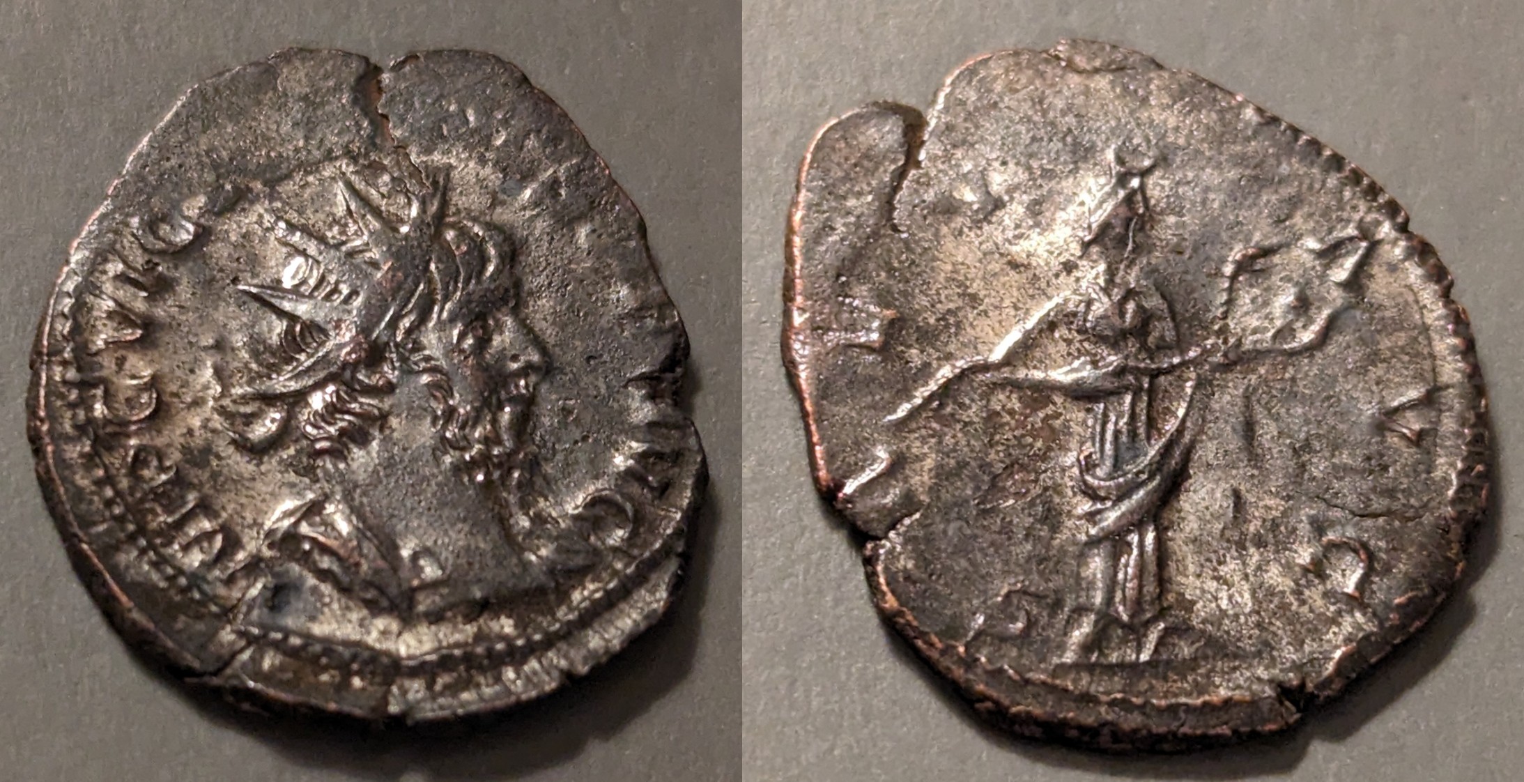 Victorinus, 269-271 AD. Salus reverse. Great silvering | Roman Imperial ...