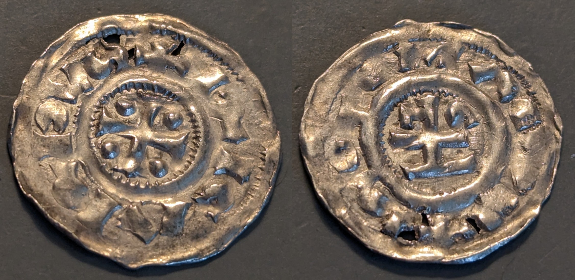 France, Normandy. Richard I, 943-996 AD. AR denier | Medieval Coins