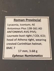 Lucania, Iconium. Antoninus Pius, 138-161 AD. AE17 | Roman Provincial Coins