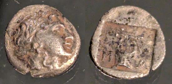 Ancient Greek hemidrachm. Lycian League, Masikytes. Apollo / lyre