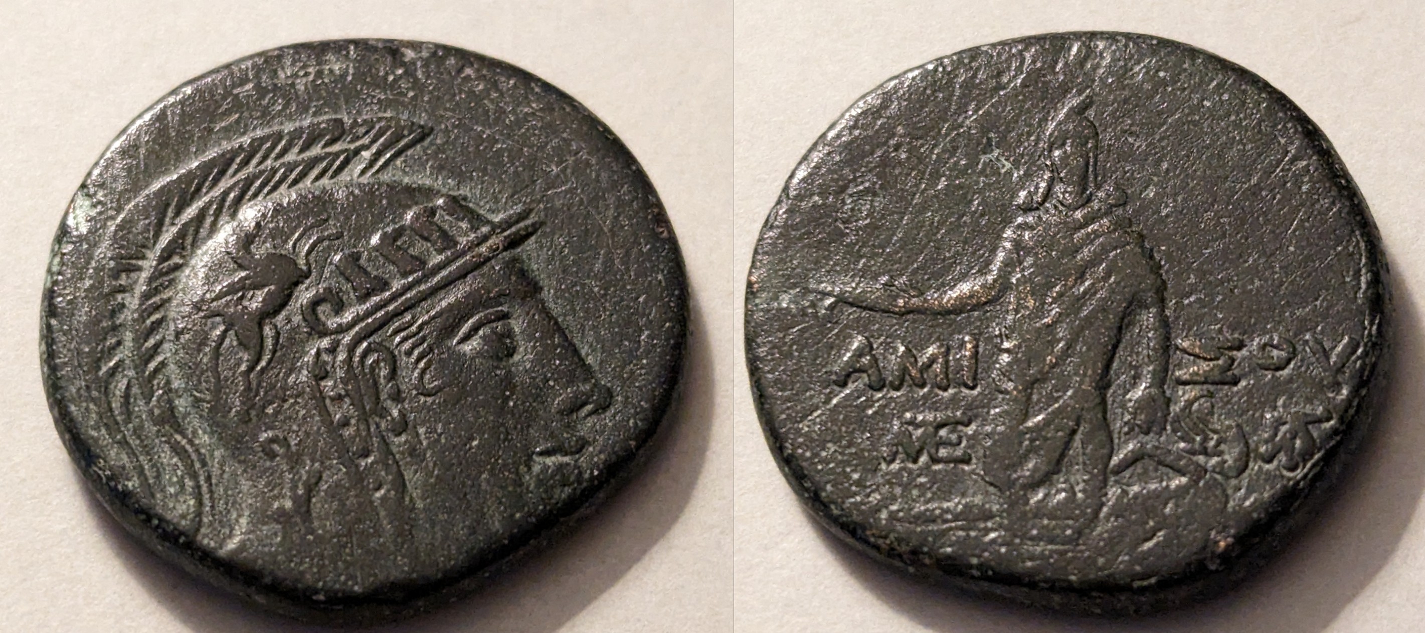 Pontos, Amisos. 85-65 BC. Athena / Perseus over Medusa | Roman ...