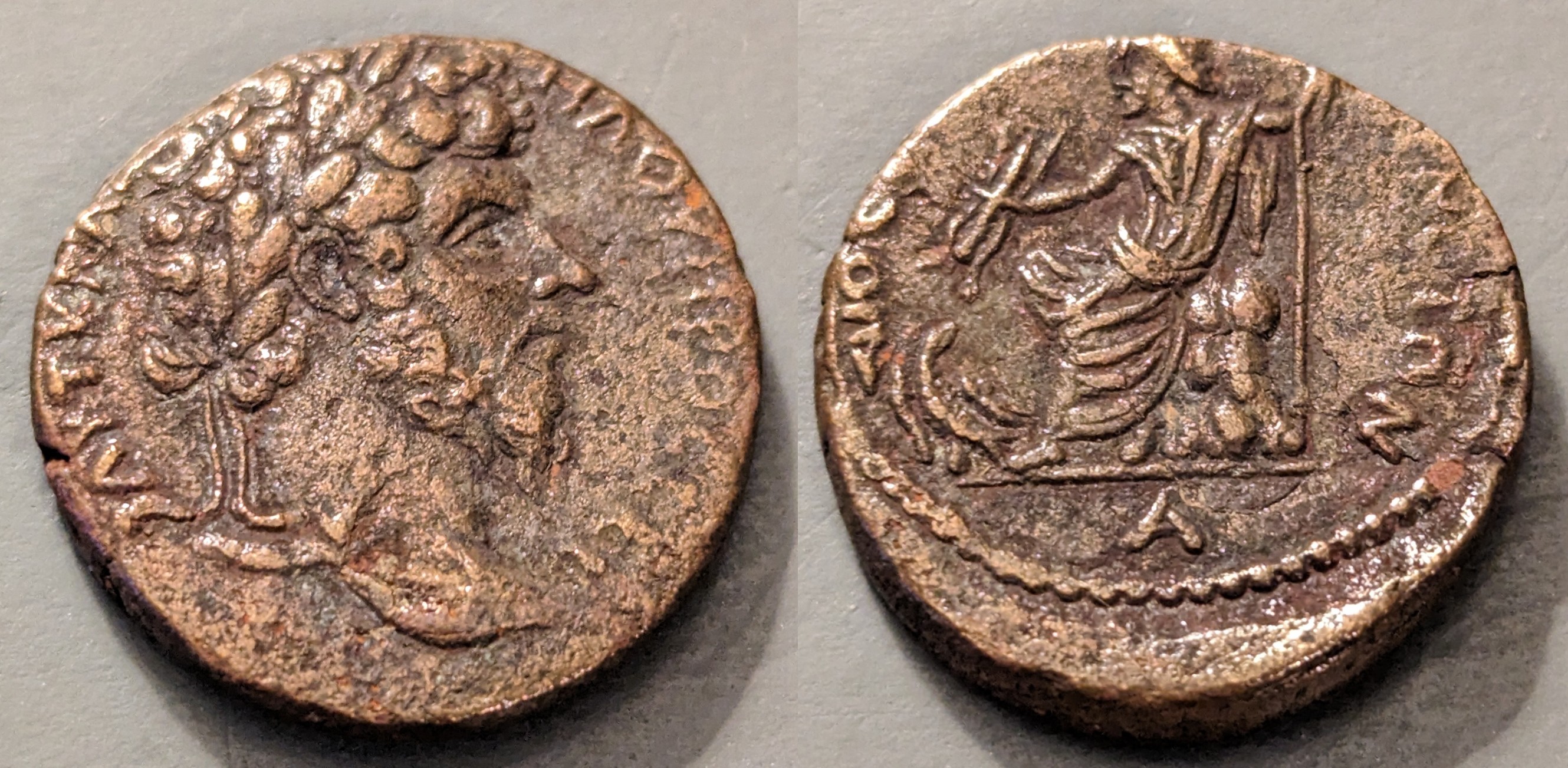 Lucius Verus, 161-169 AD. Syria, Cyrrhus. Zeus seated | Roman ...