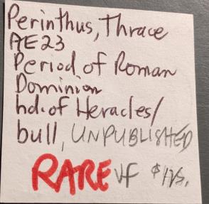Roman Provincial, Thrace, Perinthus. Herakles / bull - rare | Roman ...