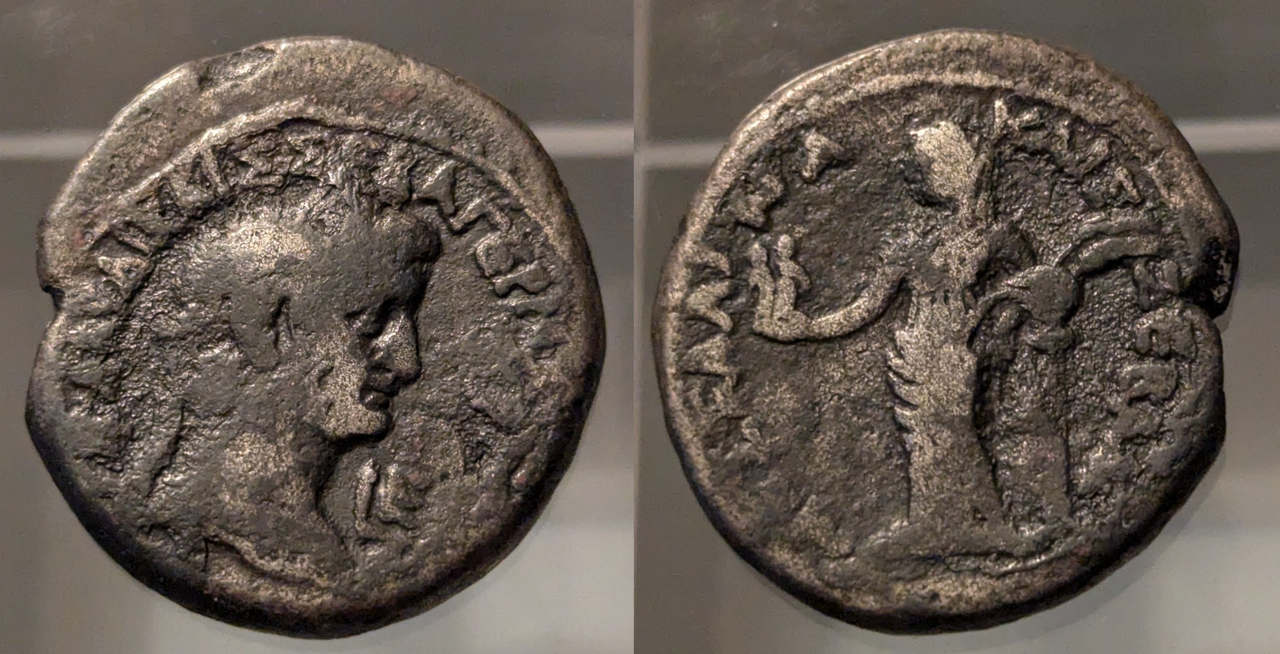 Claudius, Roman Egypt, Alexandria. 44/45 BC | Roman Provincial Coins