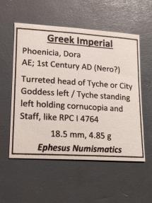 Phoenicia, Dora. 1st century AD. Tyche. Bronze | Roman Provincial Coins