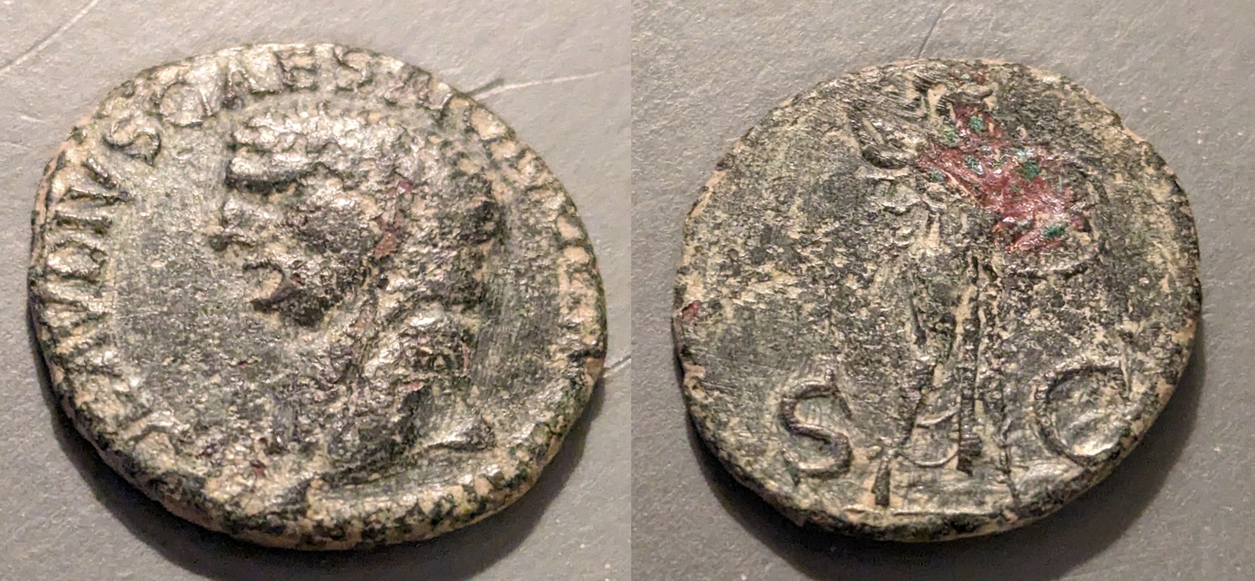 Claudius I, AE As, Minerva reverse | Roman Imperial Coins