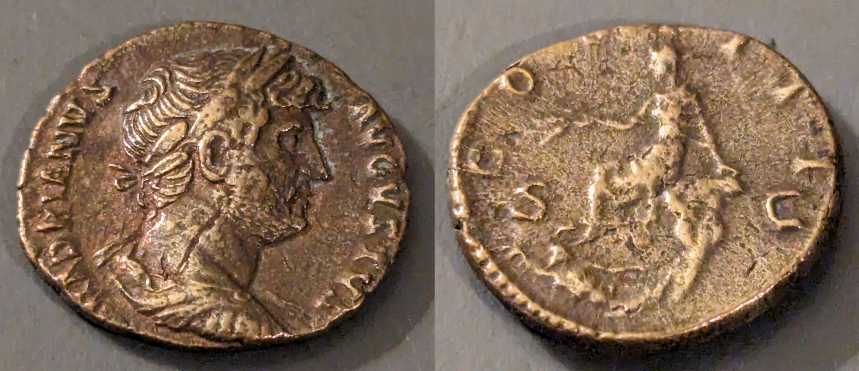 Hadrian, 117-138 AD. AE semis - Tyche. Scarce!! | Roman Imperial Coins