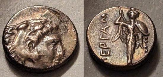 Pergamum, Mysia. AR obol. Attractive | Greek Coins