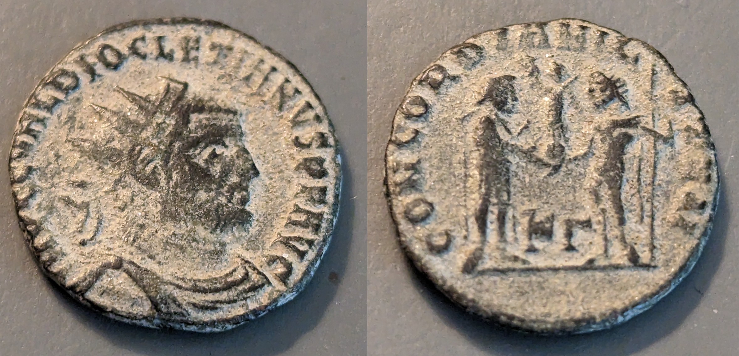 Diocletian, 284-305 AD. AE19, CONCORDIA MILITVM | Roman Imperial Coins