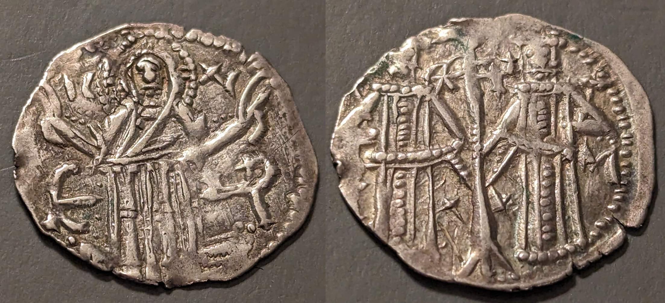 Medieval silver. Bulgaria, Ivan Alexander & Michael Asen, AR grosch