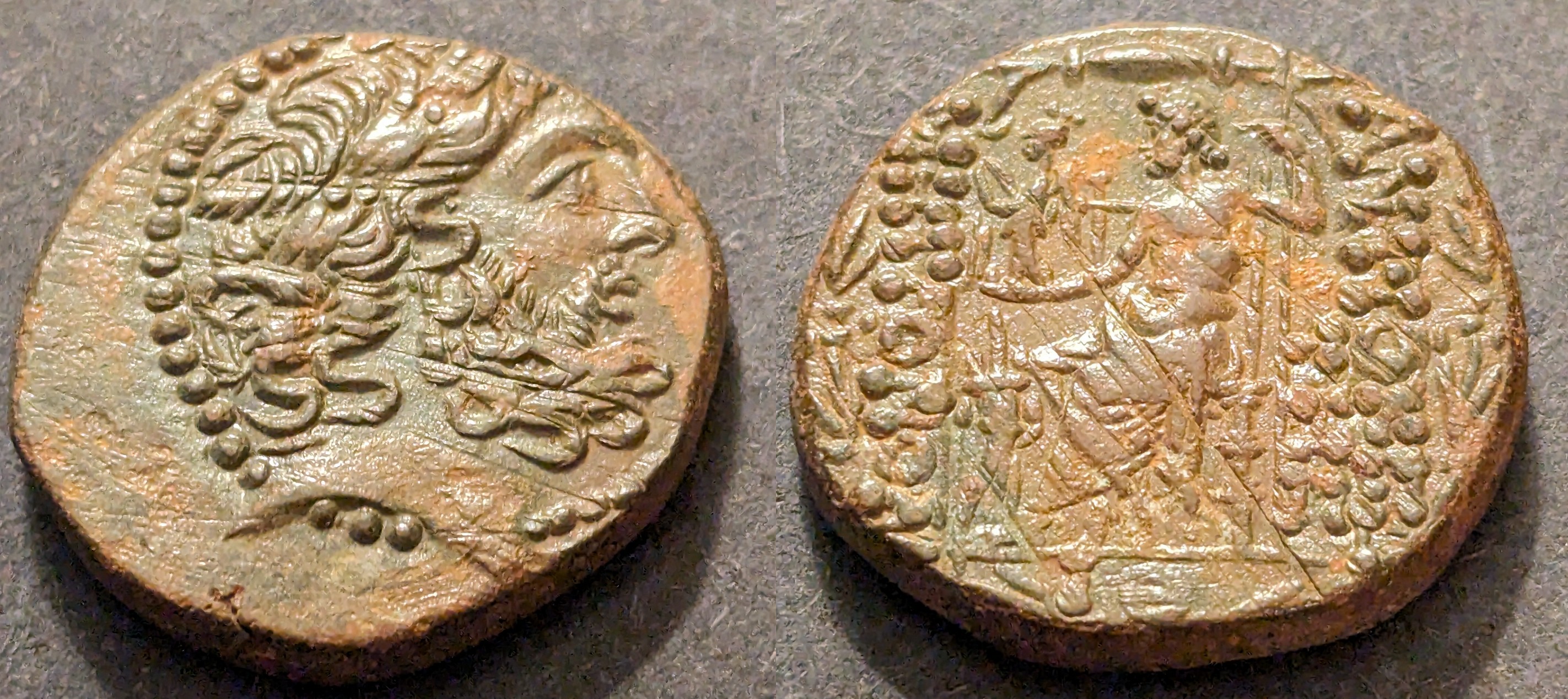 Antioch, 48 BC. Powerful Zeus portrait | Roman Provincial Coins