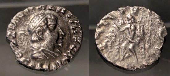 Indo-Baktrian, Hermaios, 105-90 BC. AR drachm
