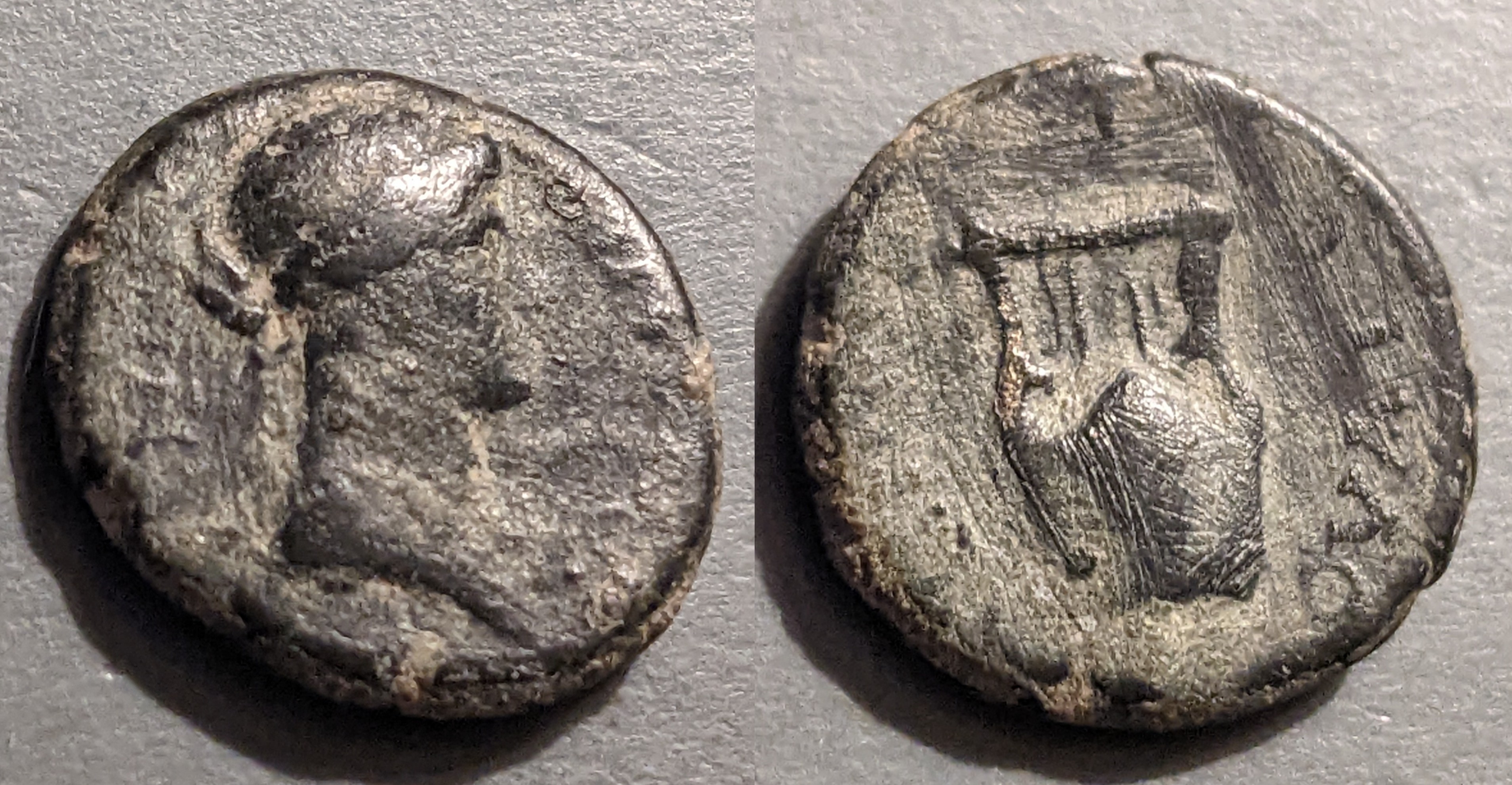 Time of Nero, Syria, Seleucis and Pieria, Antioch on the Orontes, lyre ...