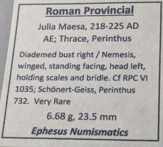 Julia Maesa, 218-225 AD. AE24, Thrace, Perinthus | Roman Provincial Coins