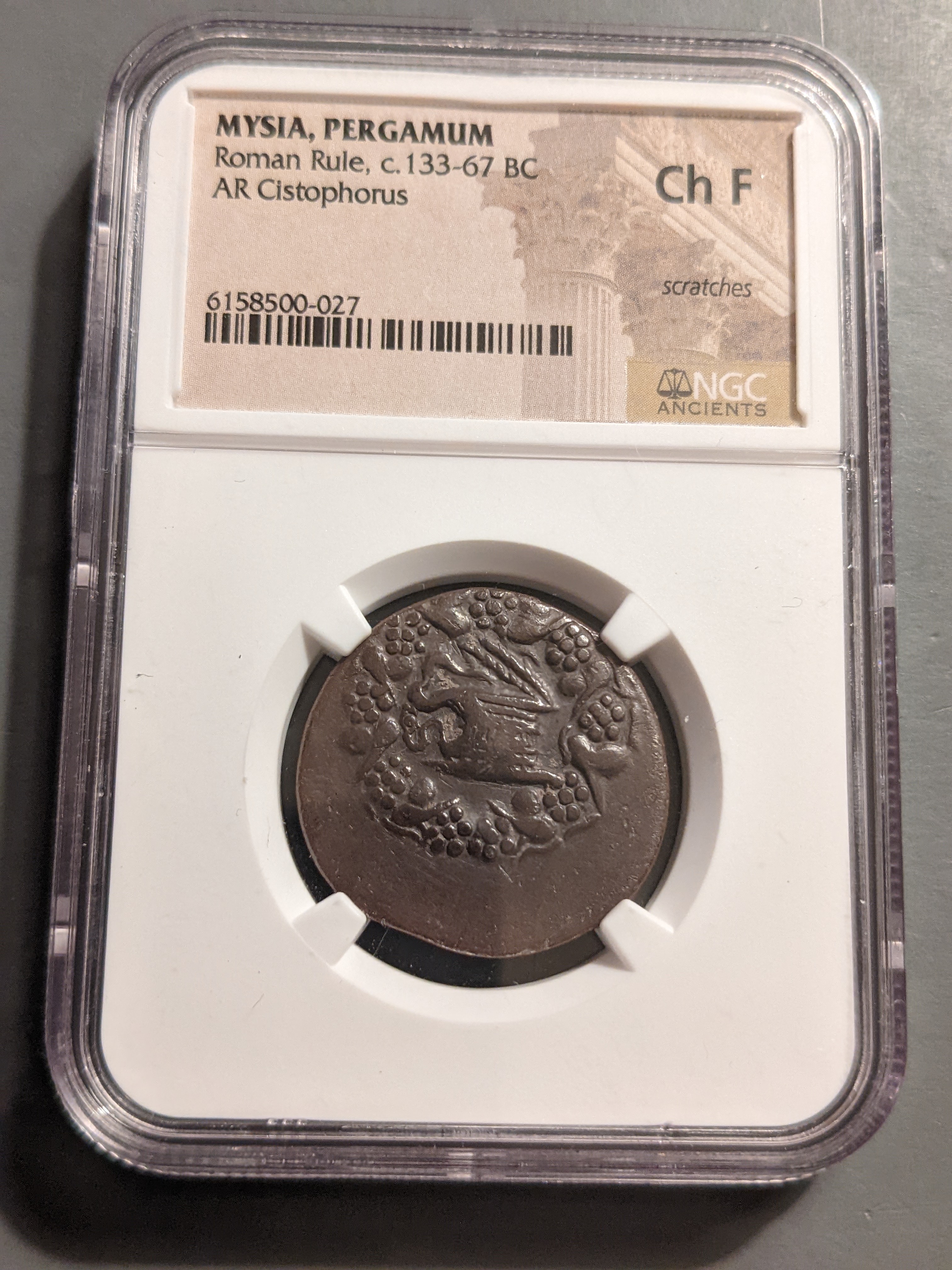 Mysia, Pergamum, AR cistophoric tetradrachm NGC Ch. F | Roman ...