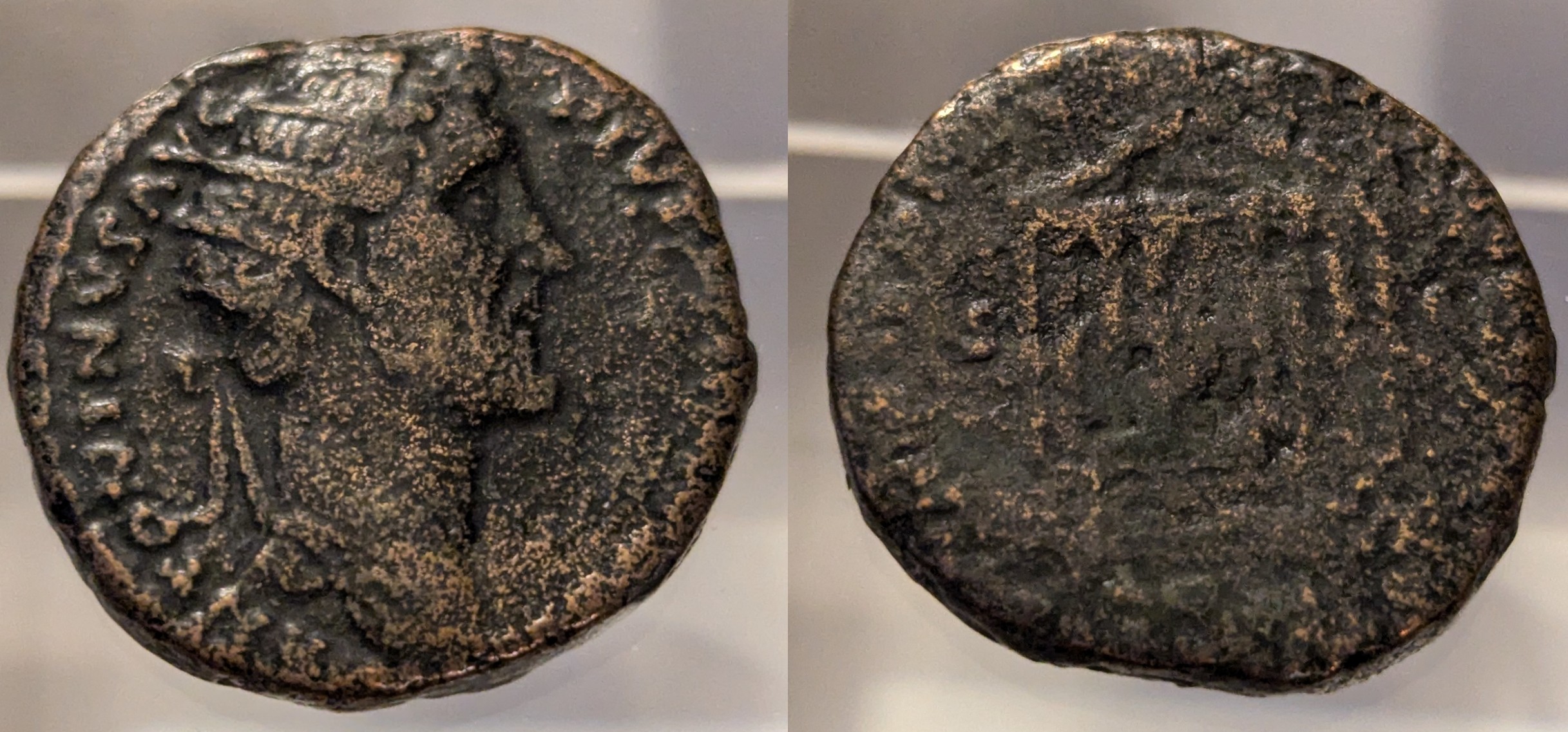 Rare Antoninus Pius, 138-161 AD. AE dupondius. Temple reverse