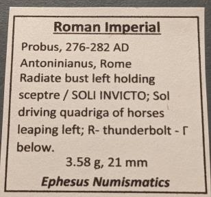 Probus, 276-272 AD silvered antoninianus, SOLI INVICTO | Roman Imperial ...