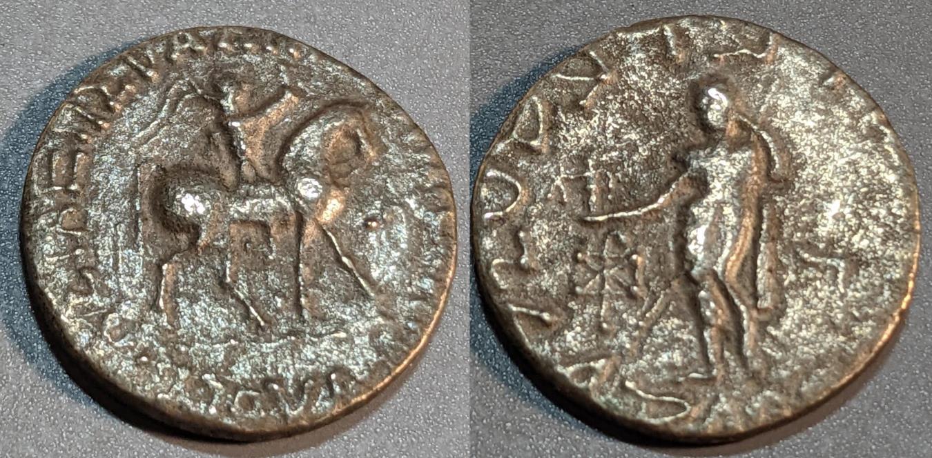 Indo-Scythian Kingdom, Azes, 58-12 BC AR tetradrachm