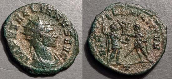 Aurelian, 270-275 AD - AE antoninianus - VIRTVS MILITVM reverse