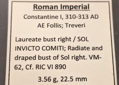 Constantine I, 310-313 AD. Treveri mint. Folis | Roman Imperial Coins