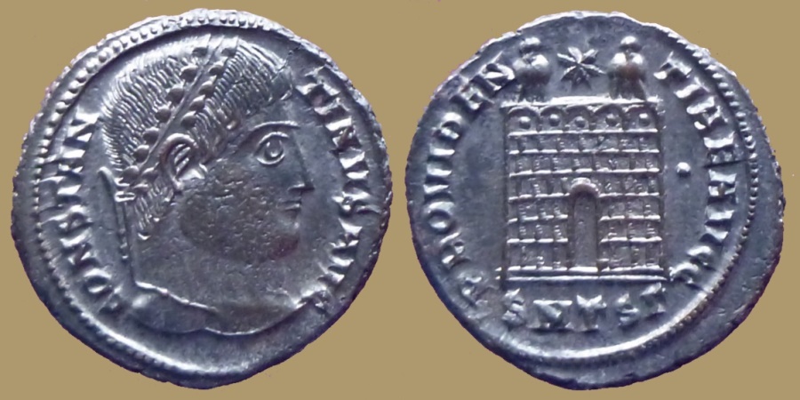 Constantine I - AE Reduced Follis – PROVIDENTIAE AVGG - SMTSG ...