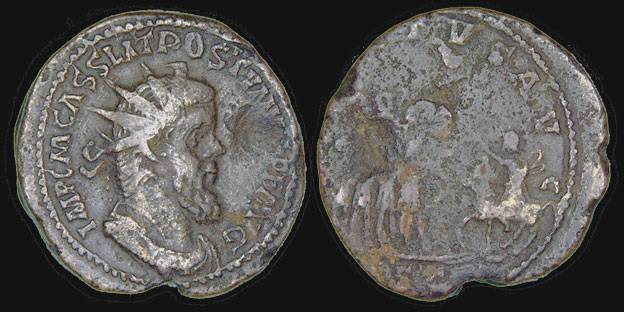 Postumus - Double sestertius - EXERCITVS AVG - Rare