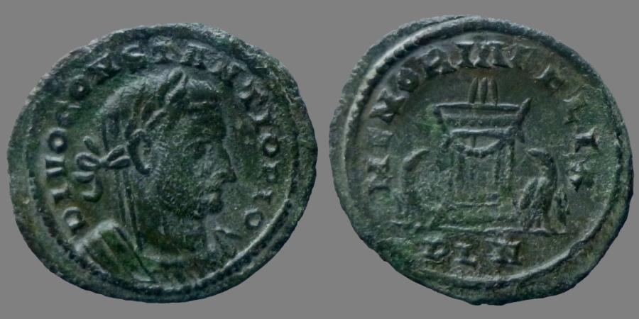 Constantius Chlorus - AE Follis - MEMORIA FELIX - London - RIC.110