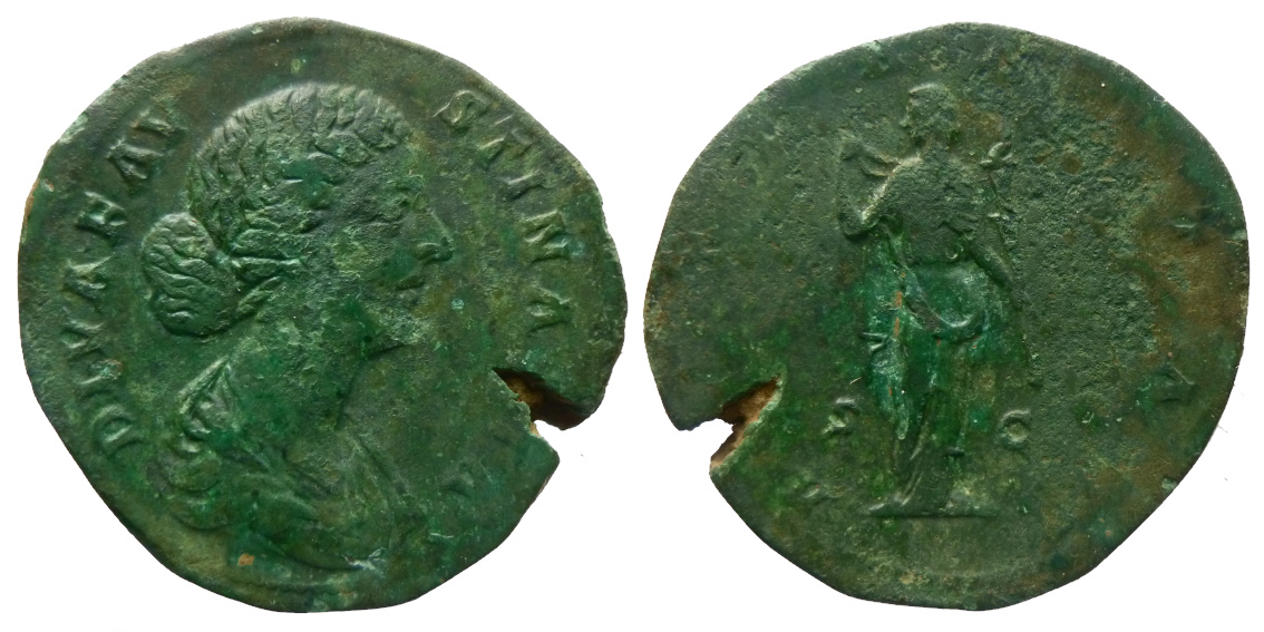 DIVA FAVSTINA PIA - Sestertius - AETERNITAS - RIC. 1692 | Roman ...