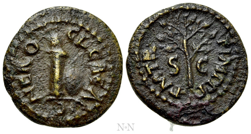 NERO (54-68). Quadrans. Rome. | Roman Imperial Coins