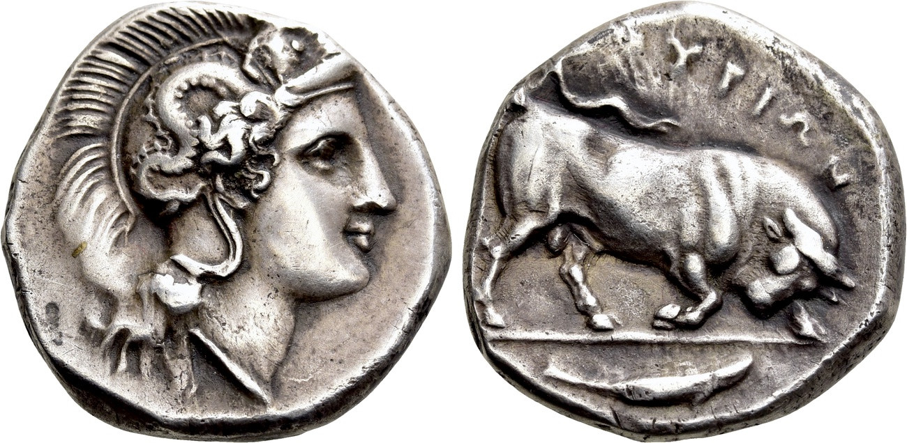 LUCANIA. Thourioi. Nomos (Circa 400-350 BC). | Greek Coins