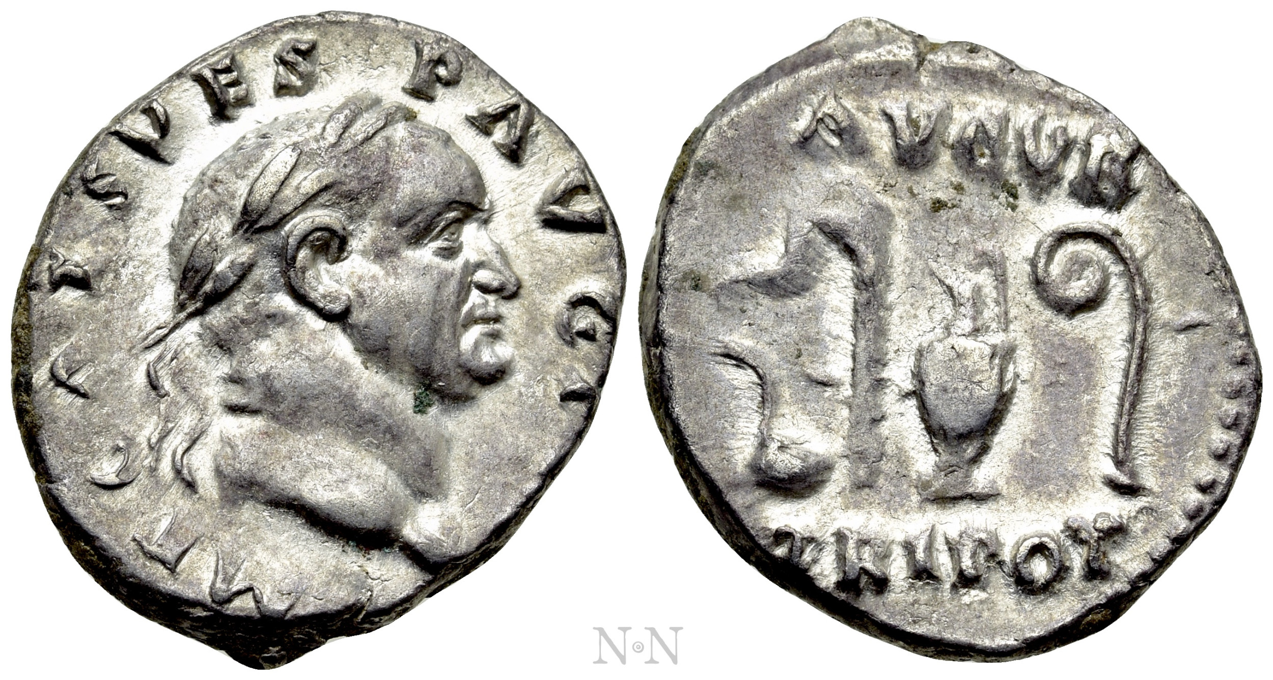 VESPASIAN (69-79). Denarius. Rome. | Roman Imperial Coins