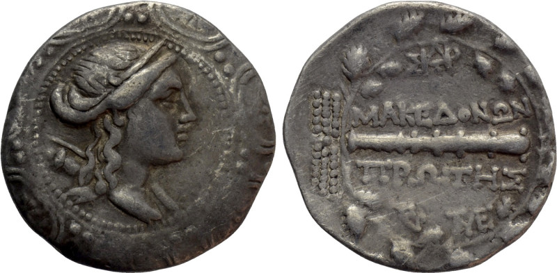 MACEDON UNDER ROMAN PROTECTORATE. First Meris. Tetradrachm (Circa 167 ...